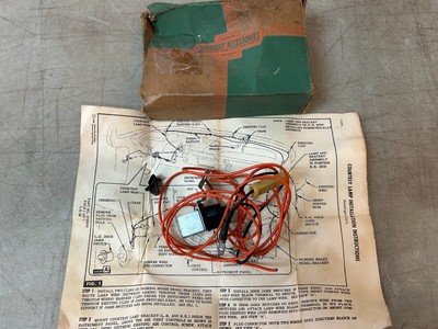 Chevrolet Courtesy Light kit. Under dash lamp housing with wiring and ...