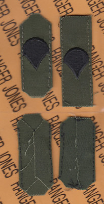 US Army Enlisted E-4 SPECIALIST FOURTH CLASS SPEC OD Green rank patch ...