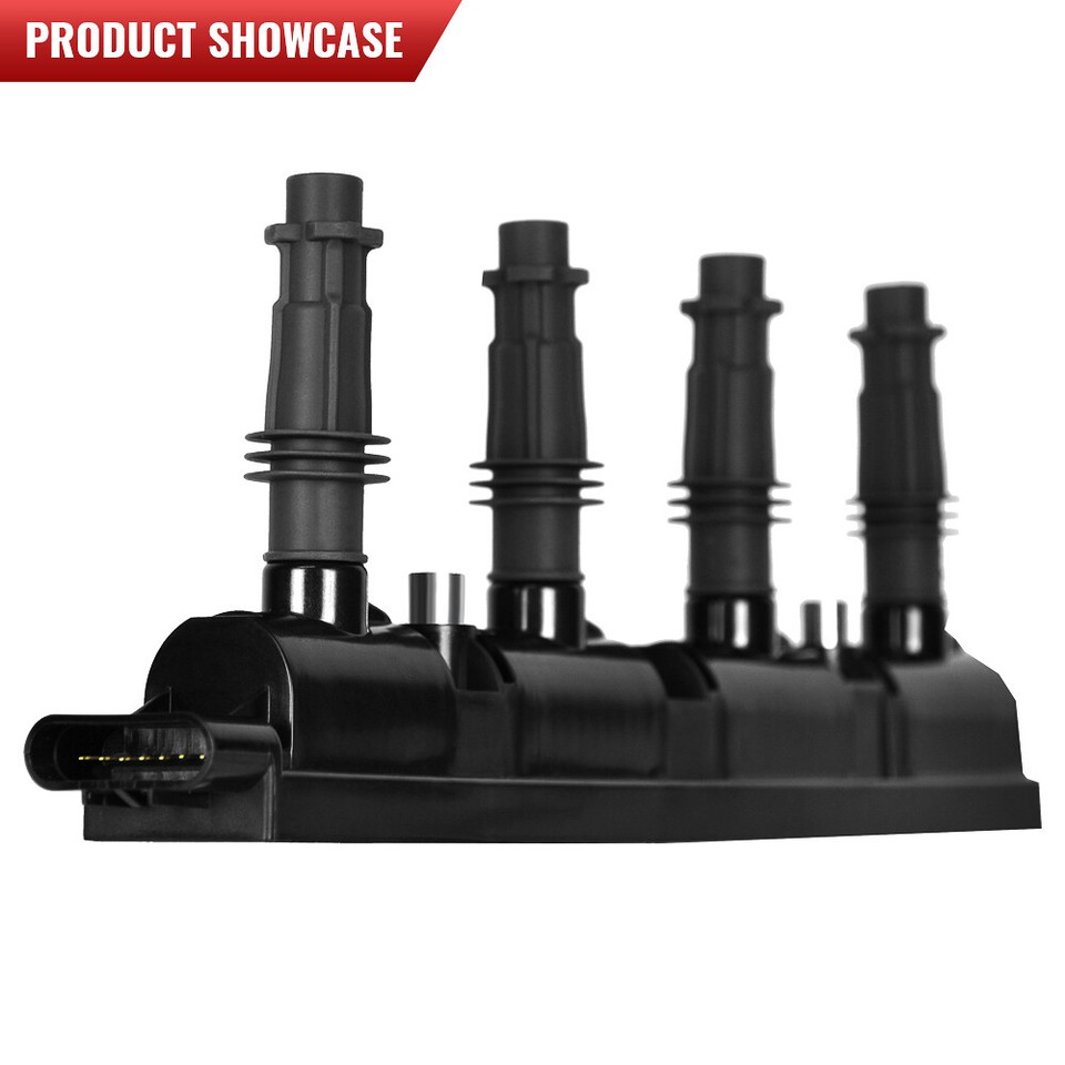 UF669 Ignition Coil + 4 Spark Plug FOR 1.4L Buick Encore Chevy Cruze ...