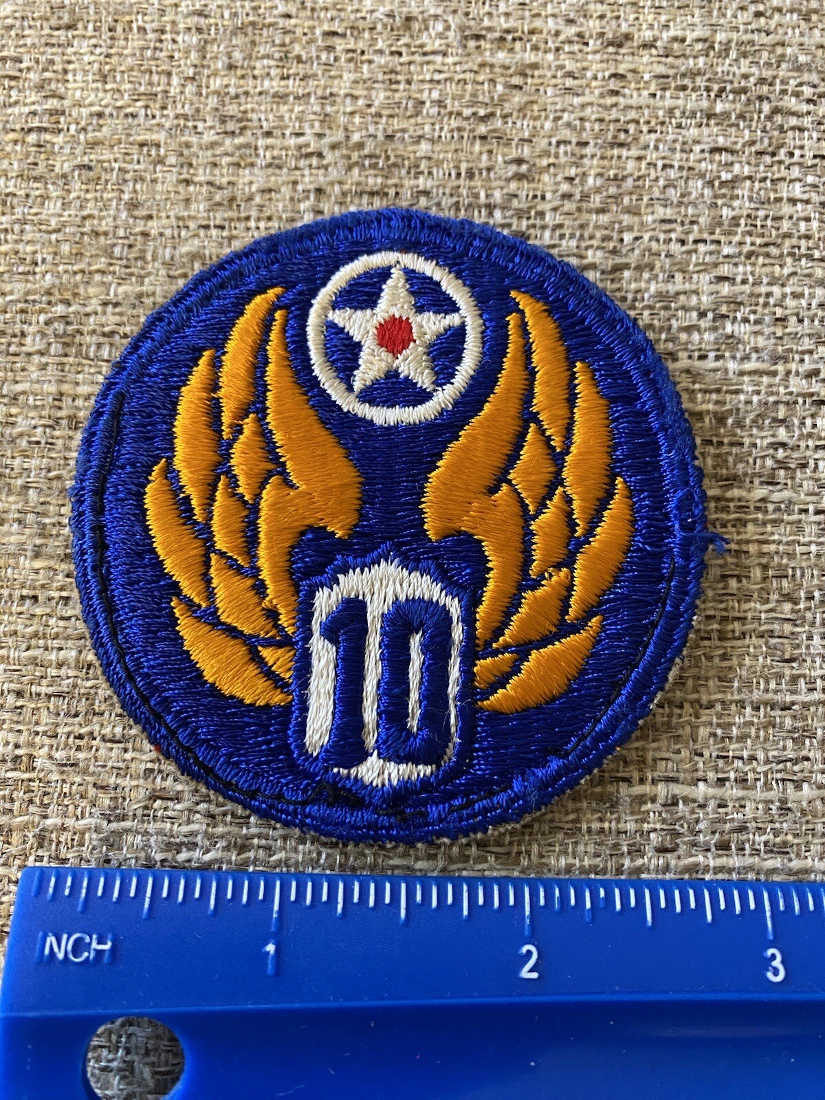 WWII US Army 10th Air Force Air Corps Patch INV4457 | eBay