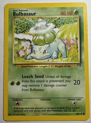 BULBASAUR Base Set 44/102 Pokémon WOTC LEGENDARY COLLECTION NM | eBay
