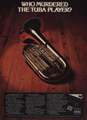 1978 Audio Dynamics: Who Murdered the Tuba Player Vintage Print Ad | eBay