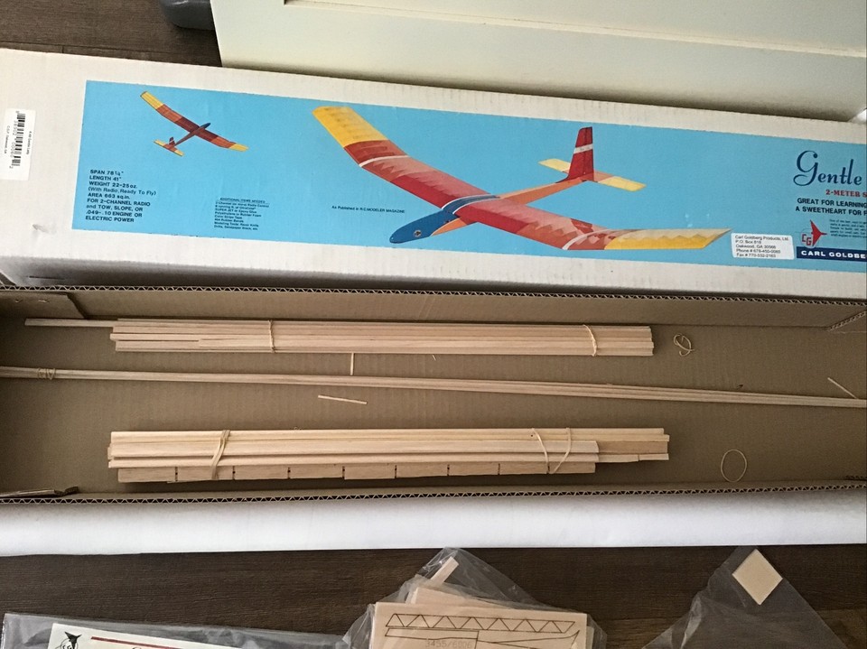 Carl Goldberg Gentle Lady 2 Meter Sailplane Airplane Glider Plane Kit ...