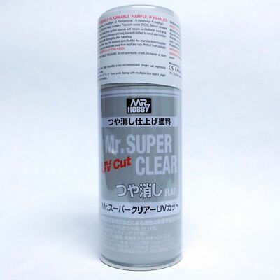 Mr Super Clear UV CUT FLAT Matte Matt 170ml Spray Sealant B523:800 ...