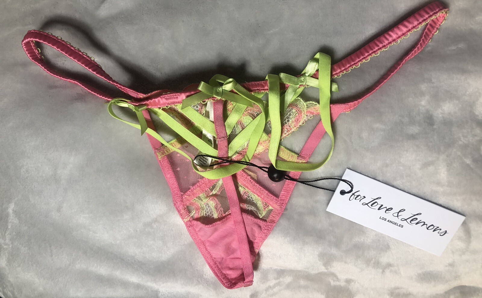 Victoria Secret For Love and Lemons Hugging Hearts Thong Panty | eBay