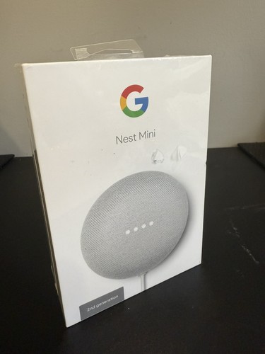 Google Nest Mini Chalk Smart Speaker 2nd Generation GA00638-US New ...