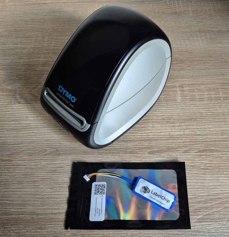 Dymo 550 (Turbo) LabelChip, enabling the use of 3rd party cheap labels ...