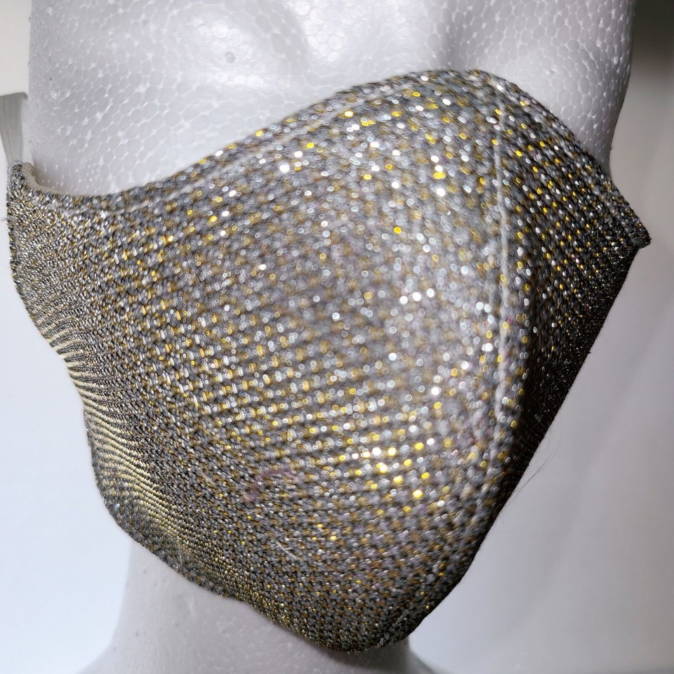 Gold Glitter Face Mask | eBay