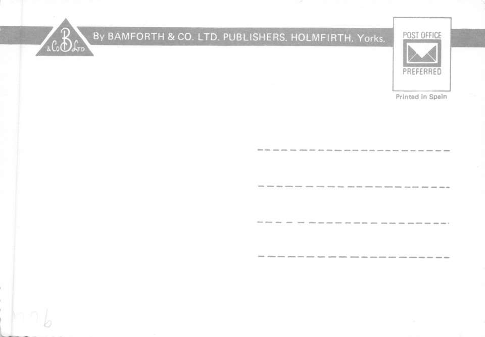 BAMFORTH TOPIGRAPHICAL POSTCARD LAKE DISTRICT ELTERWATER CONTINENTAL ...