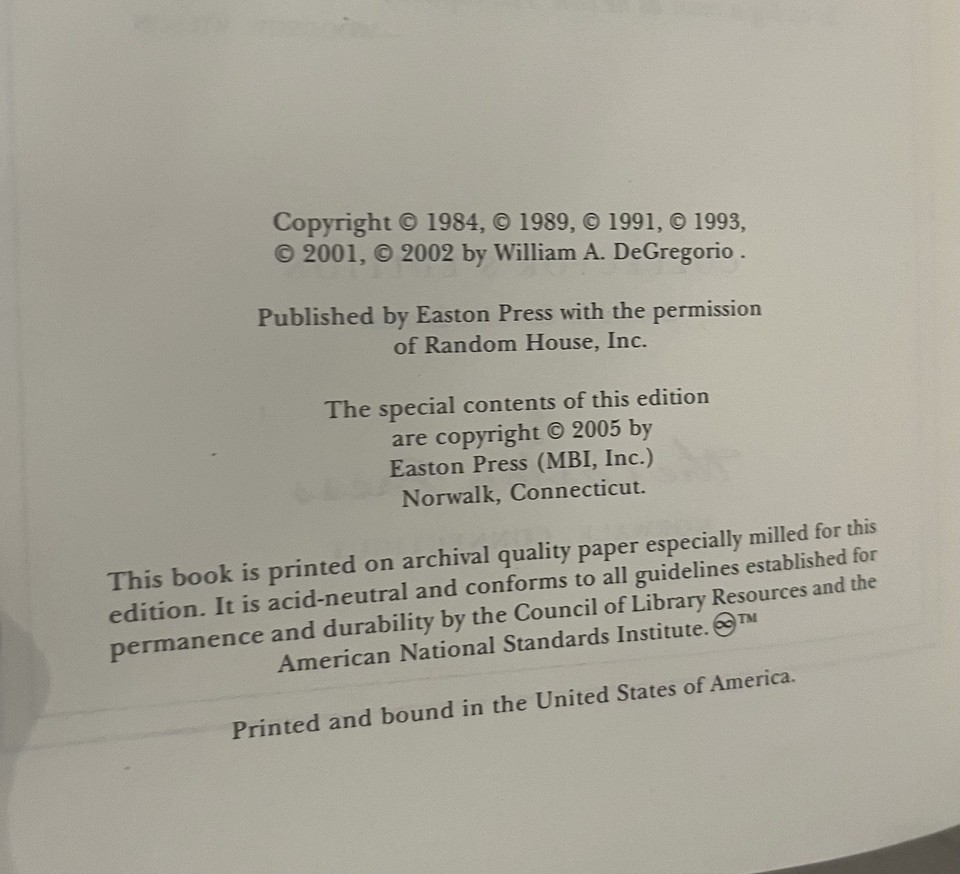 Easton Press The Complete Book of U.S. Presidents Leather Bound ...