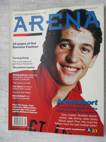 ARENA MAGAZINE UK #21 MAY JUNE 1990 GARY LINEKER TRACI LORDS WILLIAM ...