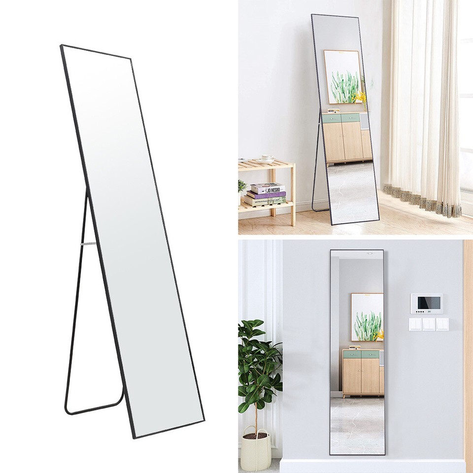 5ft Free Standing Dressing Mirror Floor Standing/Wall Mounted Full ...