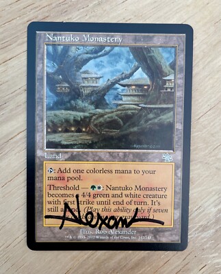 VTG 2002 MTG Card Nantuko Monastery Land Wizards Of The Coast 142/143 ...