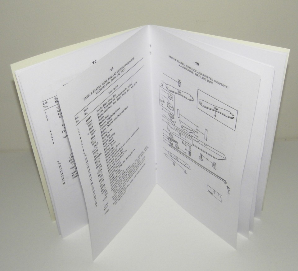 Singer 29K71 29K72 29K73 Sewing Machine list of Parts Reproduction | eBay