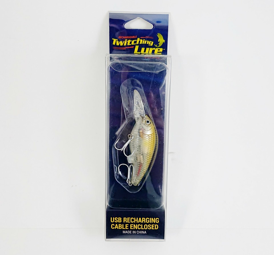 Rechargeable Flashing LED Vibra Fishing Lures Prawn Baits Crankbait ...