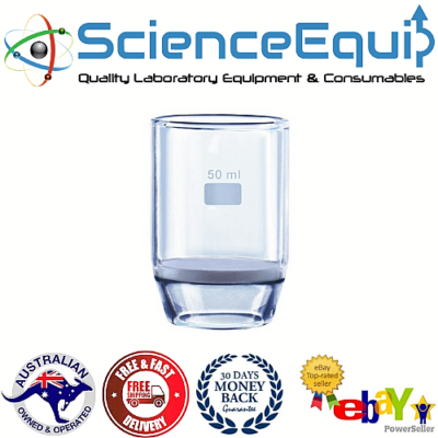 SINTERED GOOCH CRUCIBLES BOROSILICATE GLASS - 50ml POROSITY G4 | eBay