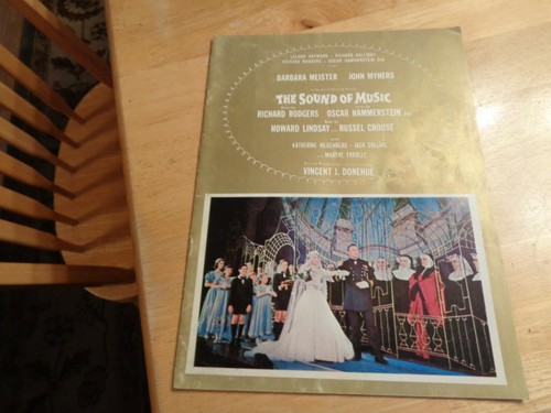 SOUND OF MUSIC SOUVENIR PROGRAM 1962W/BARBARA MEISTER & JOHN MYHERS ...