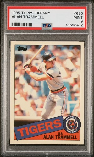 1985 Topps Tiffany #690 Alan Trammell - PSA 9 | eBay