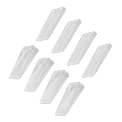 8 Pcs Furniture Levelers Pads Plastic Clear Table Shims Rubber Leveling ...