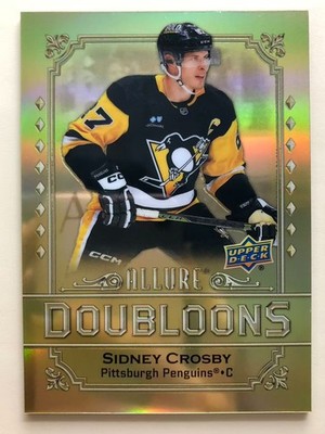 24-25 Upper Deck ALLURE Hockey DOUBLOONS SINDNEY CROSBY GOLD RAINBOW # ...