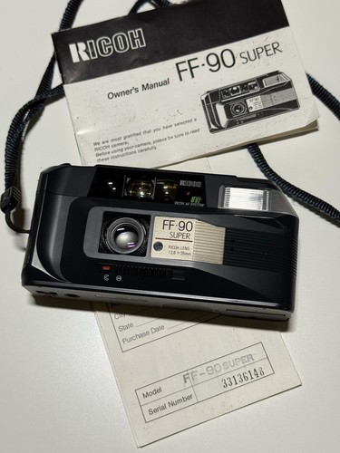 Ricoh FF-90 Super Black Automatic 35mm Point & Shoot Film Camera Tested ...