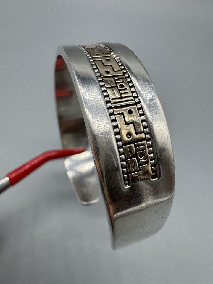 Carolyn Pollack Roderick Tenorio Sterling & 14K Yellow Gold Cuff ...