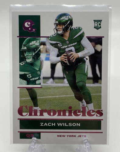 Zach Wilson 2021 Panini Chronicles Football Pink RC #86 Rookie New York ...