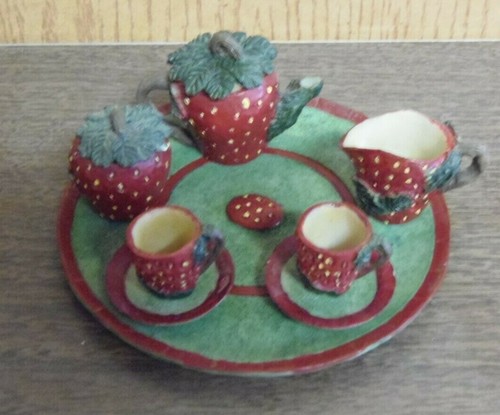 10 Piece- Mini Strawberry Themed Tea Set | eBay