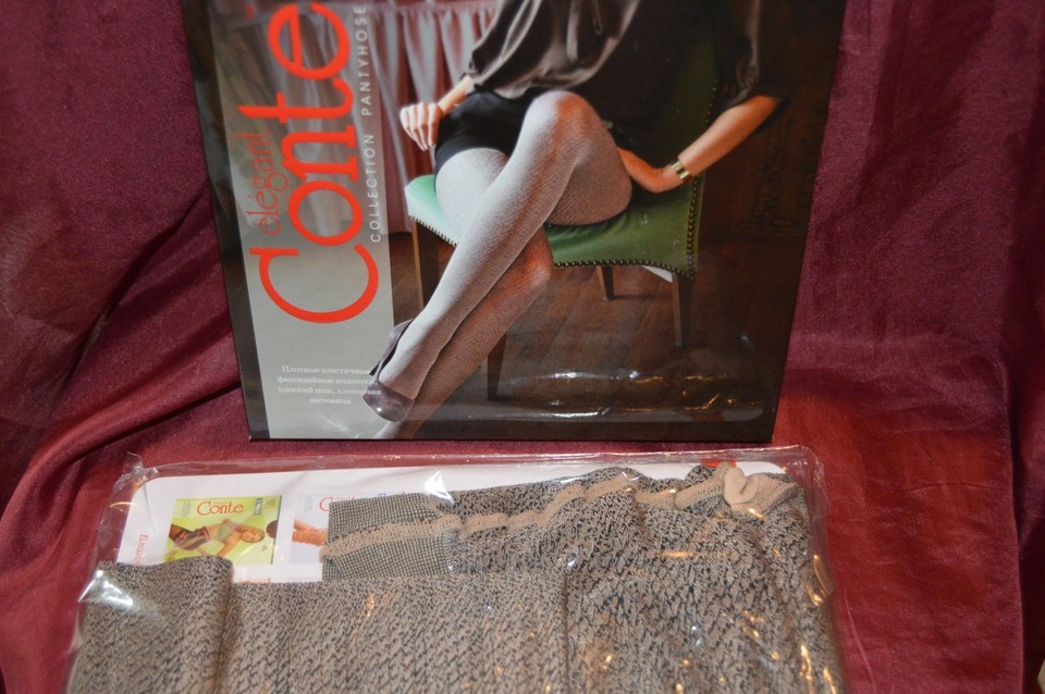 Elegant Conte Pantyhose Fantasy Malice Gold Size 2=Medium Sheer to ...