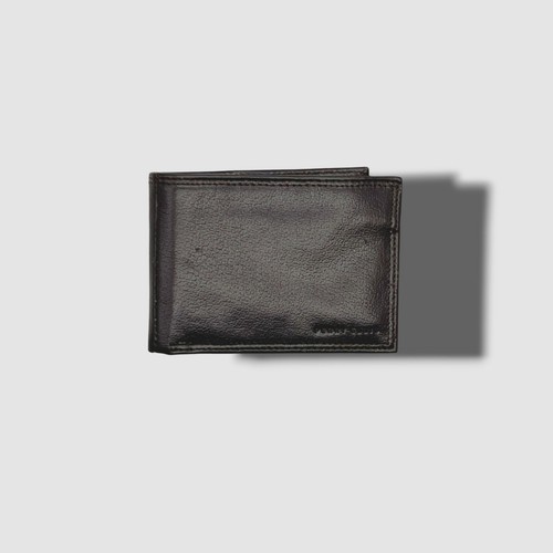 $48 Perry Ellis Men's Premium Brown Leather Bifold Passcase Card Rfid ...