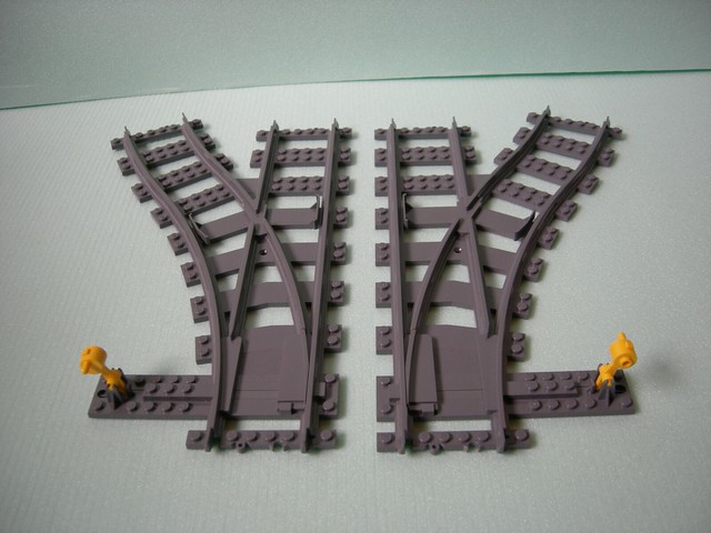 Lego City 53407 RC Eisenbahn weiche links dunkelgrau for sale online | eBay