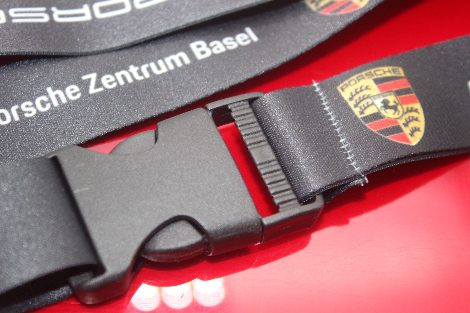 Porsche Neck Strap black Press Gift Porsche Swiss key chain lanyard 911 ...