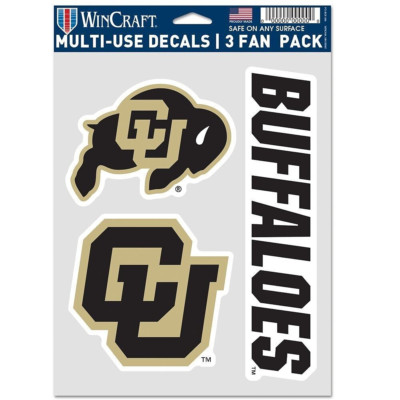 Colorado Buffaloes NCAA Multi Use Decal Sticker Sheet-3 Fan Pack *Free ...