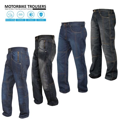 CE Armour Mens Motorcycle Jeans Aramid Lining Motorbike Riding Pants ...