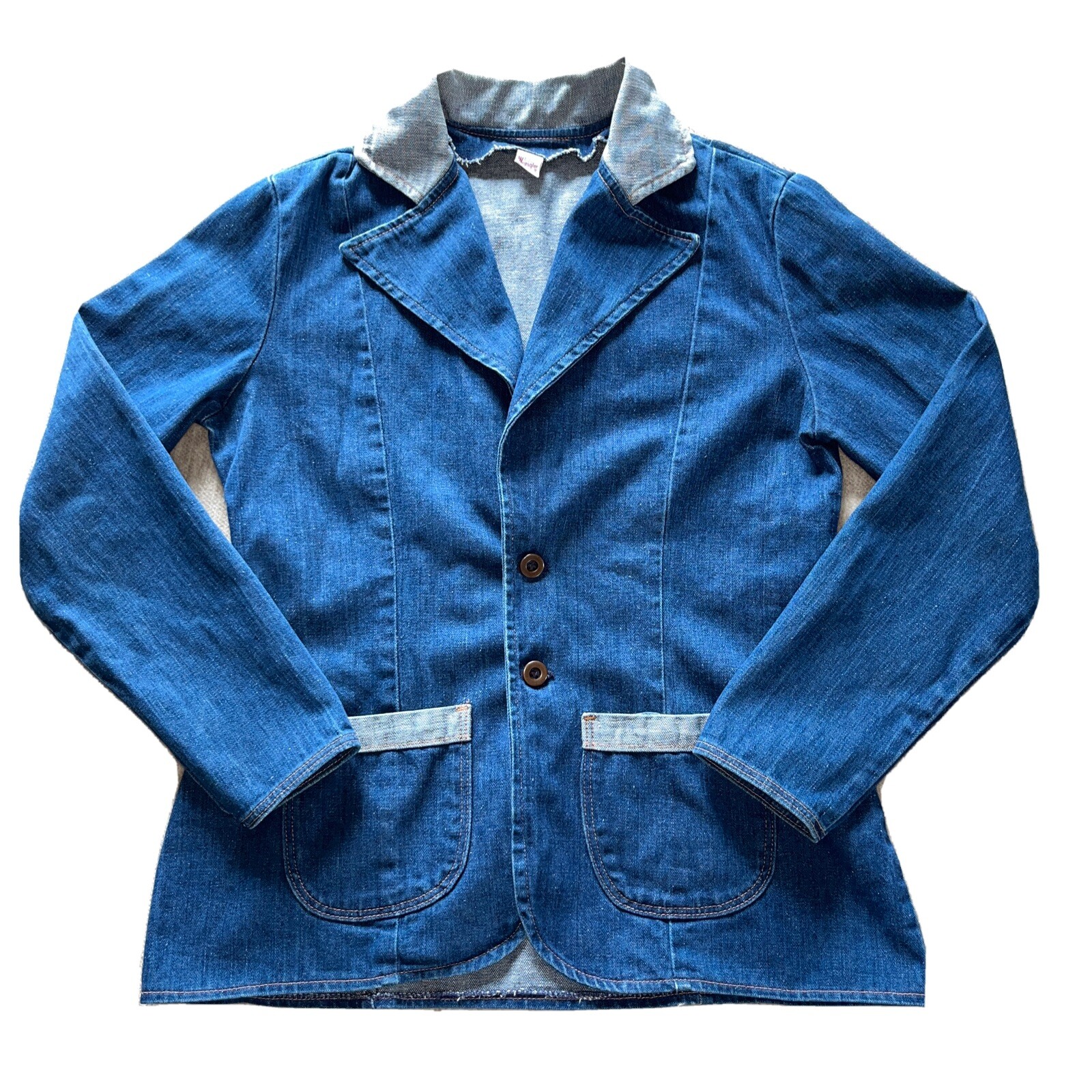 Vintage 1970's Wrangler Denim Tuxedo Western Blazer J… - Gem