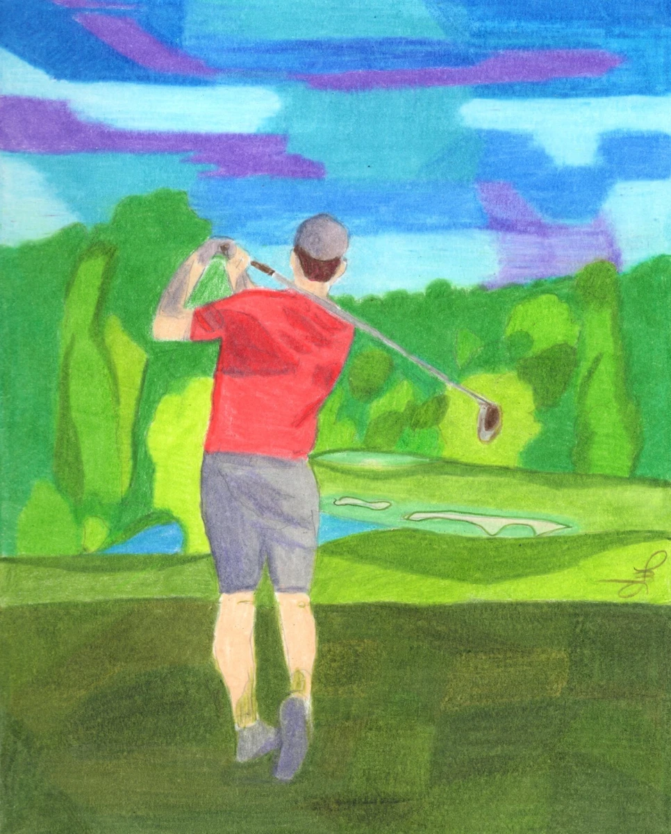 Golf Drawings Easy