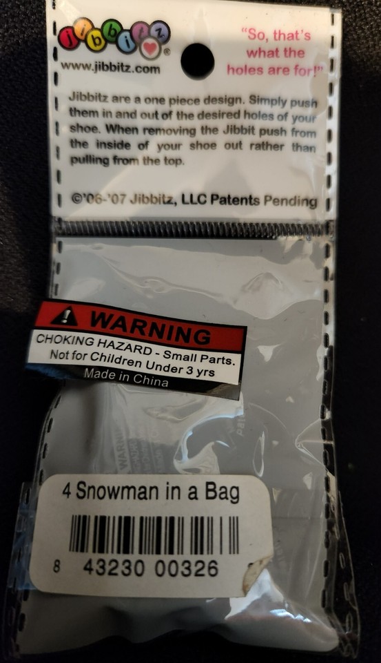 Jibbitz Vintage ‘06-‘07 Crocs CHRISTMAS SNOWMAN Shoe Charm Package of 4 ...