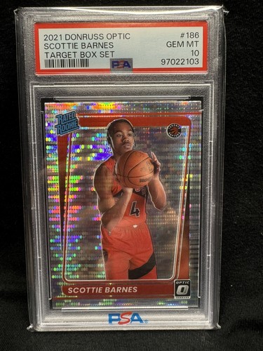 2021 Optic Pulsar Rated Rookie Scottie Barnes #186 RC PSA 10 Gem Mint ...