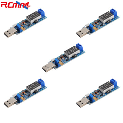 5pcs DC-DC USB 5V to 3.3V 12V Step-up Boost Step-Down Buck Power Supply ...