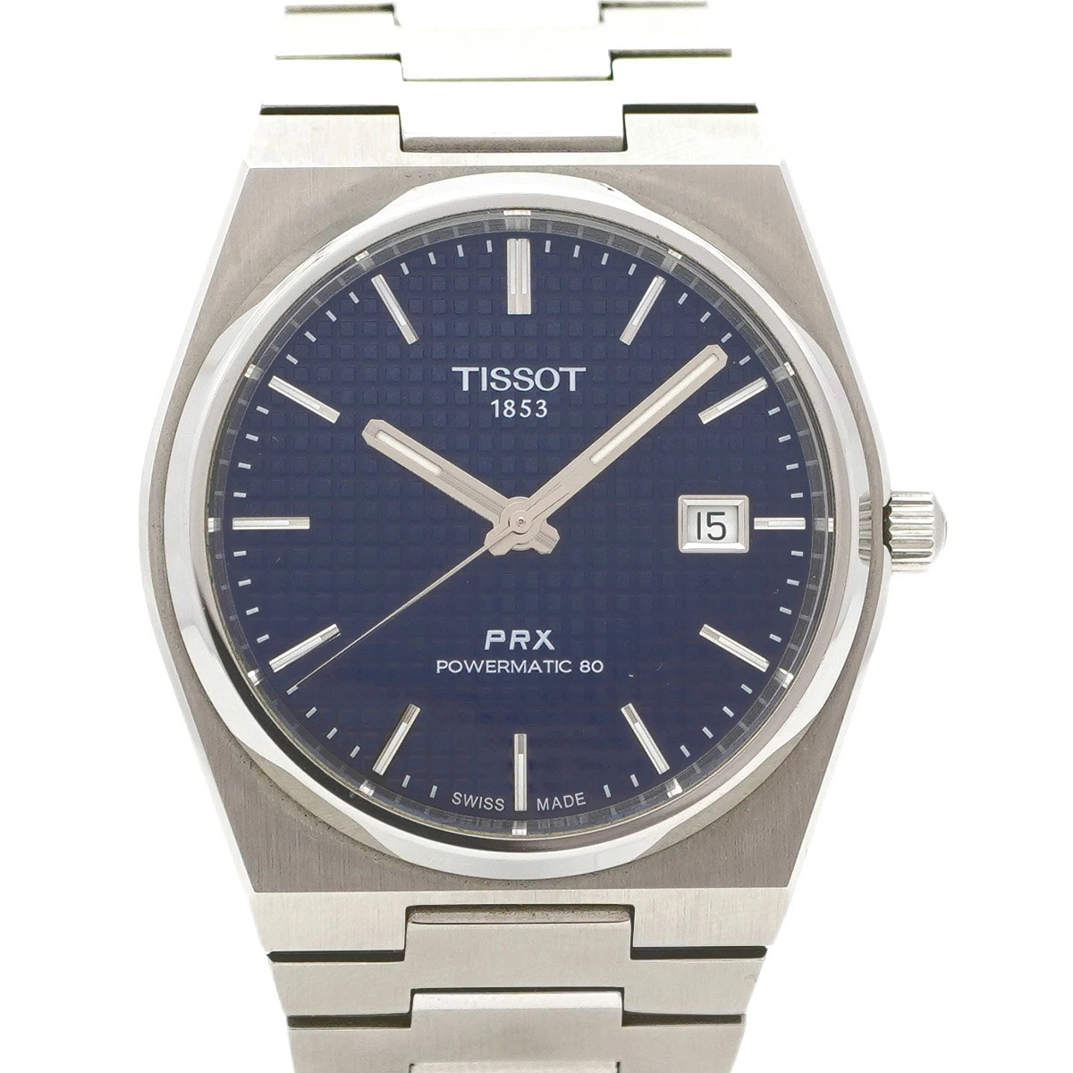 Tissot PRX Powermatic 80 Men’s Watch T137407A Navy Di… - Gem