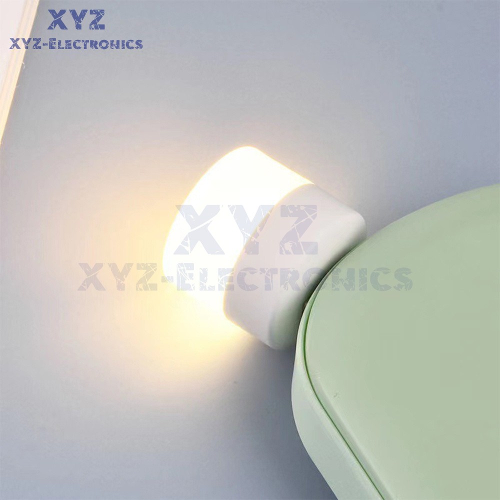 1Pcs USB Mini LED Night Light Portable Small Round Lamp Mobile Light ...