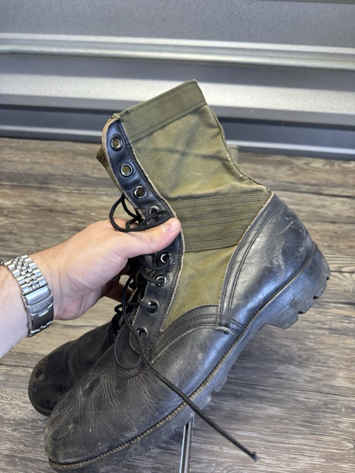 Vietnam War 1st Pattern Jungle Boots CIC Size 11 R Datted 1965 John ...