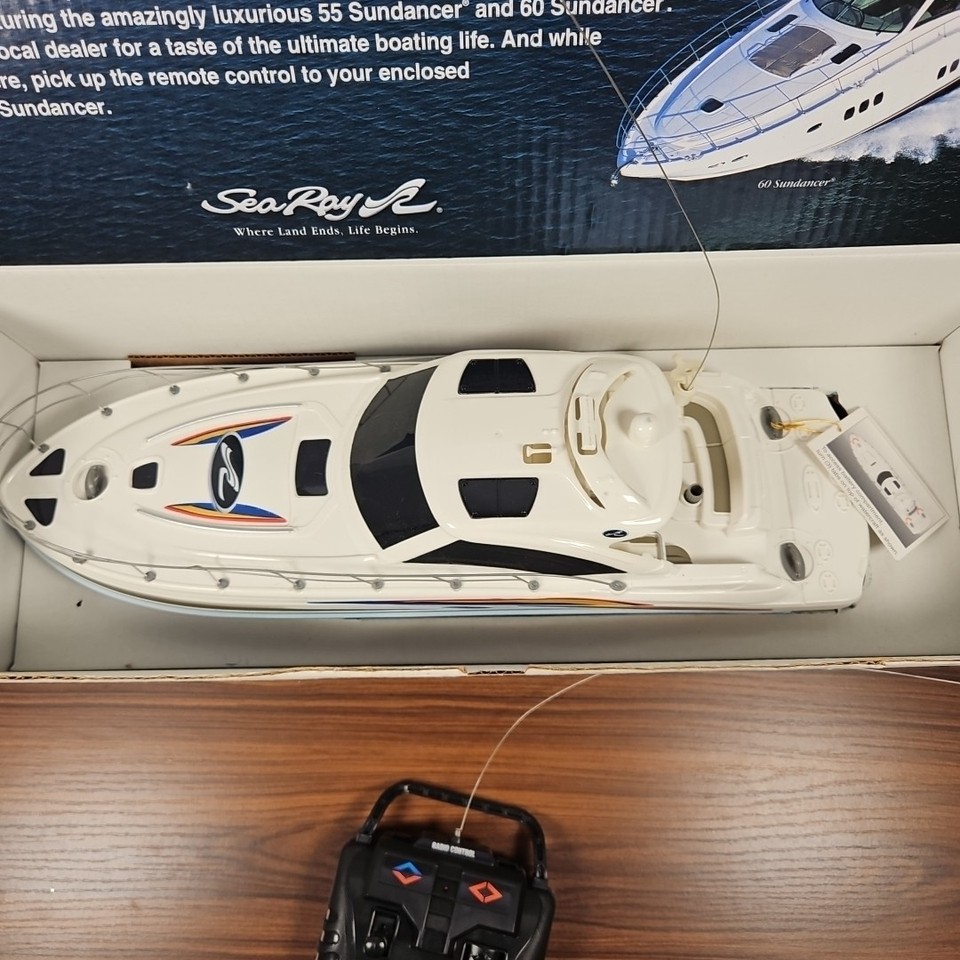 New Bright Sea Ray SUNDANCER R/C Speed Boat 18” with remote - No ...
