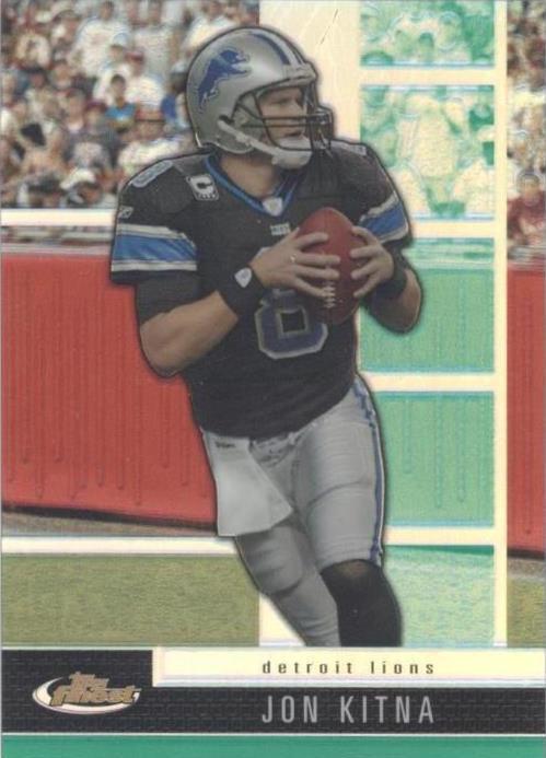 2008 Topps Finest - Jon Kitna #18 Green Refractor/X-Fractor /299 for ...