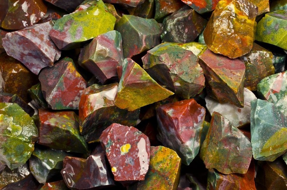 1 lb Fancy Jasper Rough Stones - Natural Crystal Mineral Rock Specimens ...