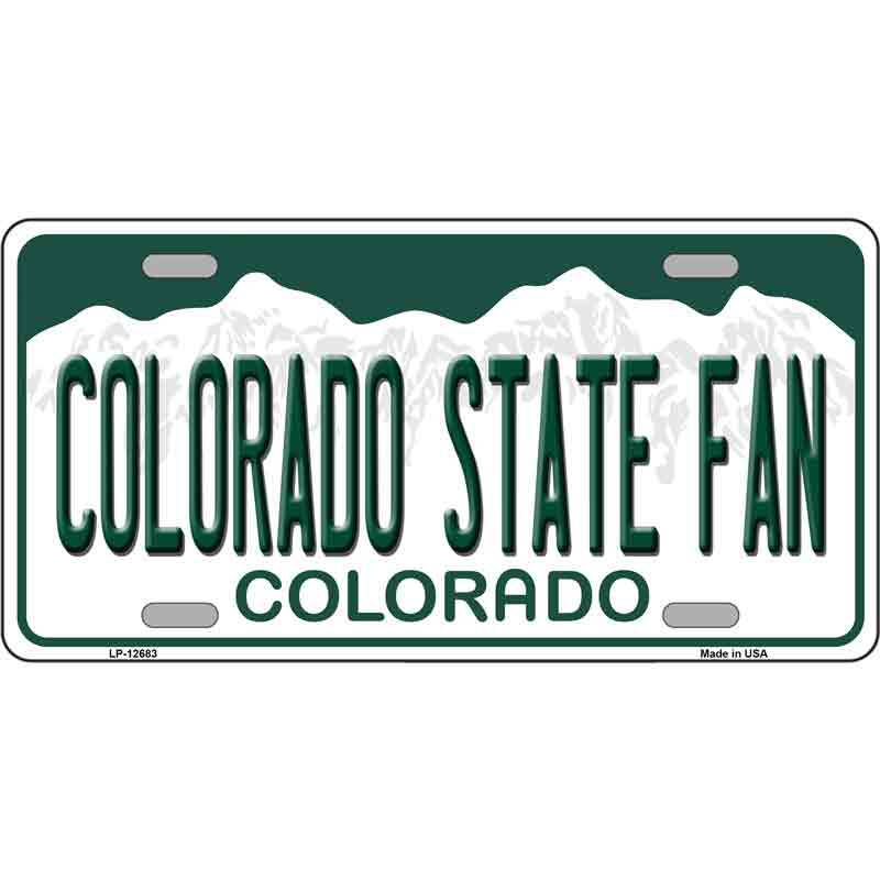 Colorado State Fan Novelty Metal License Plate Tag LP-12683 | eBay