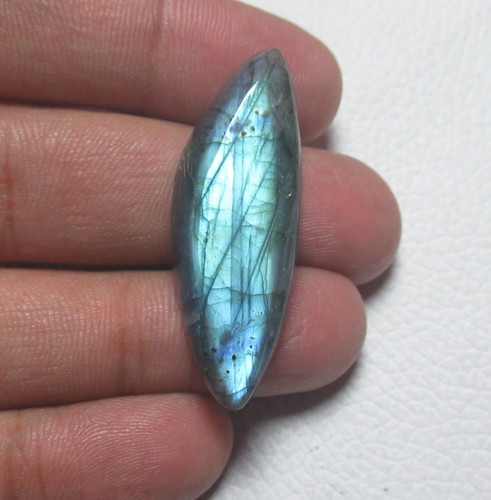 Natural Labradorite Cabochon Fancy 34.40 Ct Flat back Loose Gemstone J ...