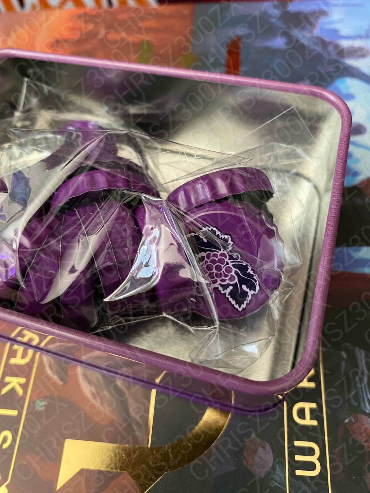 Fallout Nuka Cola Grape Purple Glass Bottle Caps x20 + Tin Rocket ...