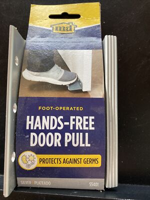 HANDS FREE Foot Operated Door Pull Silver M-D 55401 Lot Of 5 | eBay