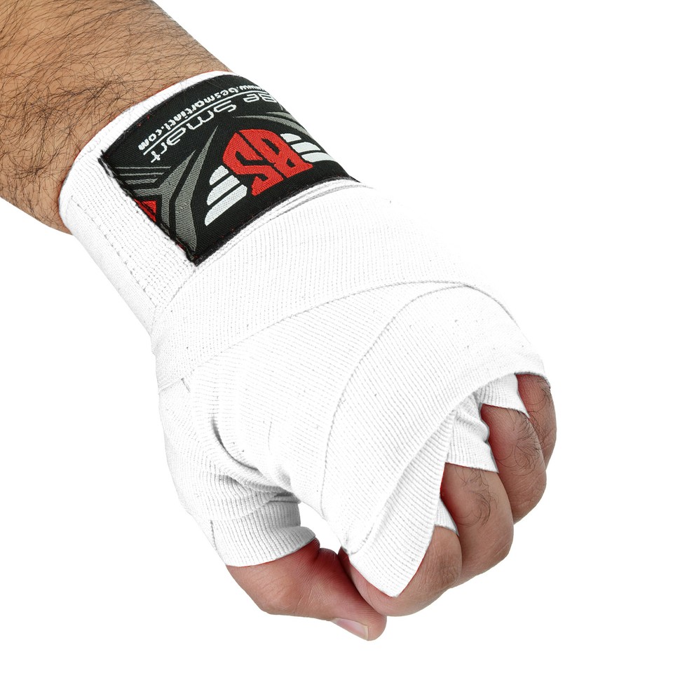 Hand Wraps Bandages Fist Boxing Inner Gloves Mitts MMA Cotton Pair ...